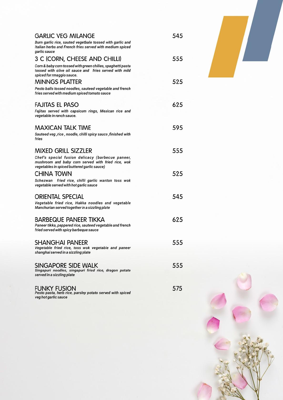 Menu at Spice Petals - Fine Dine Restro & Banquet, Surat