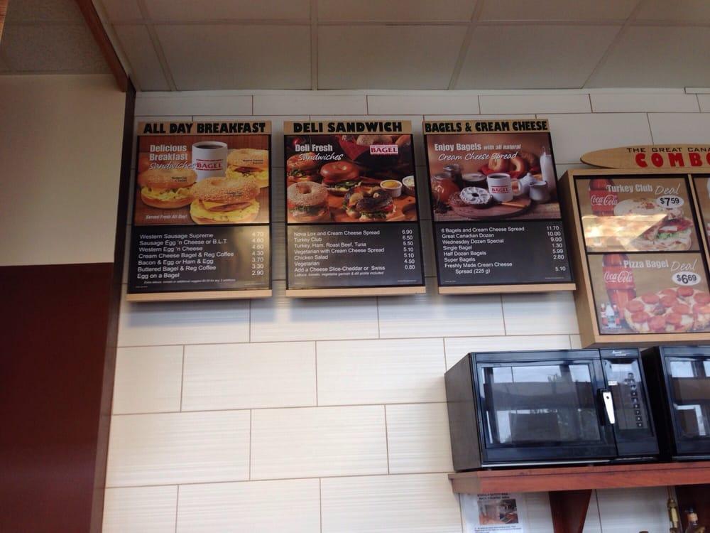 Carta del restaurante The Great Canadian Bagel, Sherwood Park, 120 Wye ...