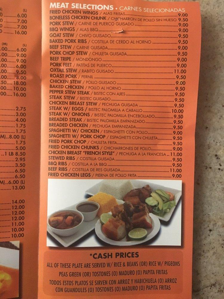 Menu at El Pollo restaurant, New York City, 4168 Victory Blvd