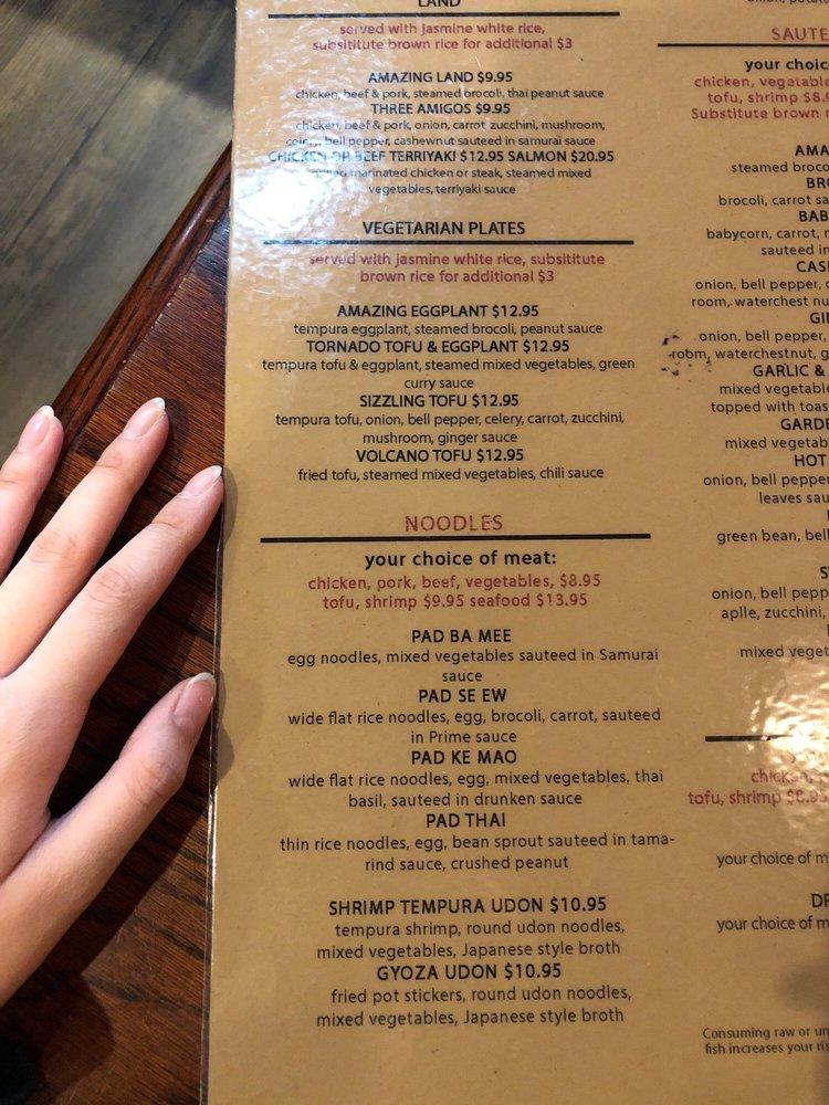 Menu at Thai Samurai Restaurant, New Port Richey, Little Rd