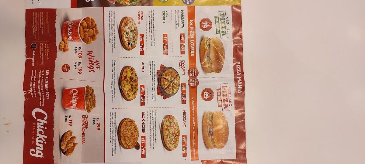 Menu at CHICKING, Koduvally