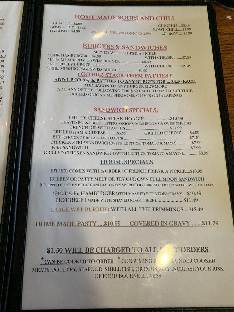 Menu at Jolly Inn BBQ, Germfask, 8019 Michigan 77