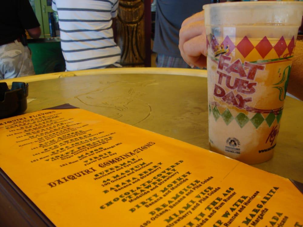 Menu at Fat Tuesday Key West Duval St pub & bar, Key West, 305 Duval St