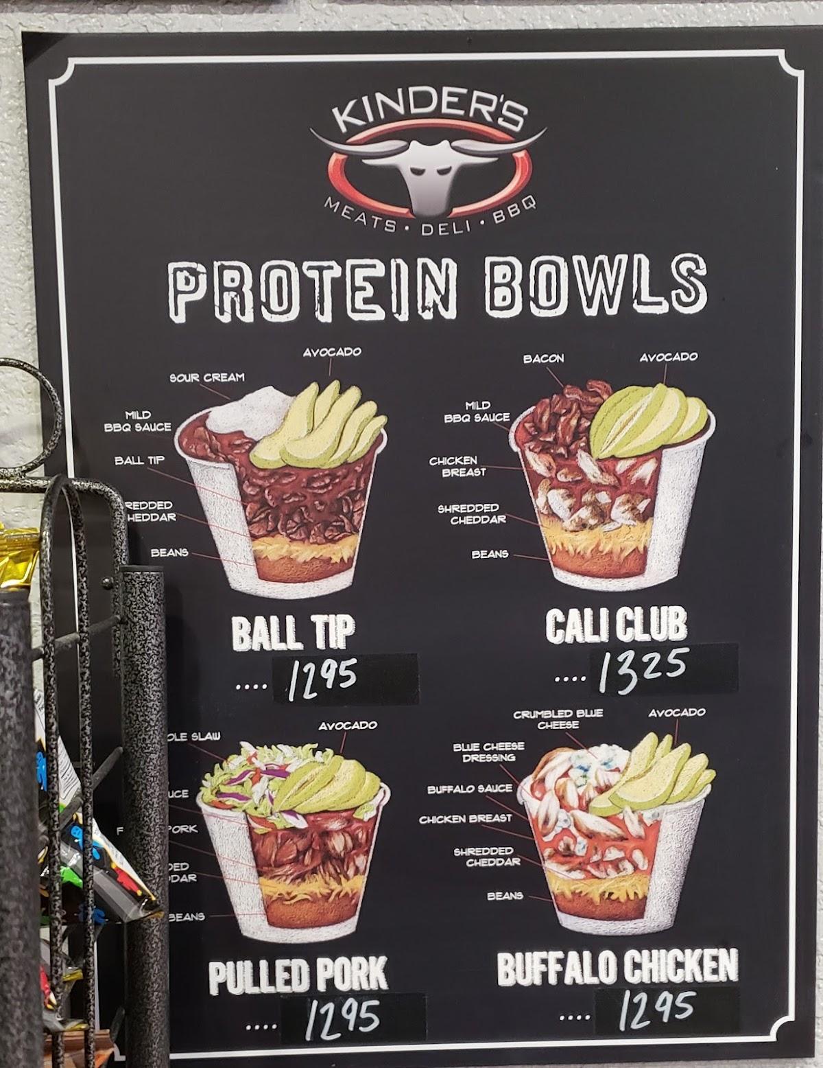 Menu at Kinder's Meats Deli BBQ & Catering, Pleasant Hill, Morello Ave