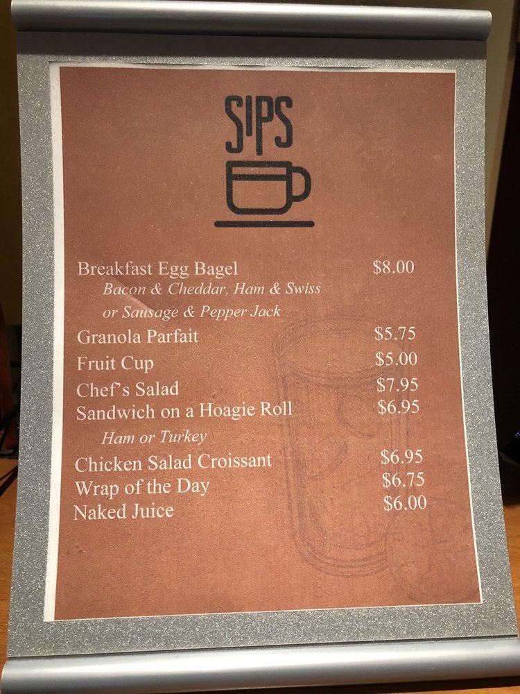 Menu at SIPS Coffee and Tea - Silver Legacy cafe, Reno, 407 N Virginia St