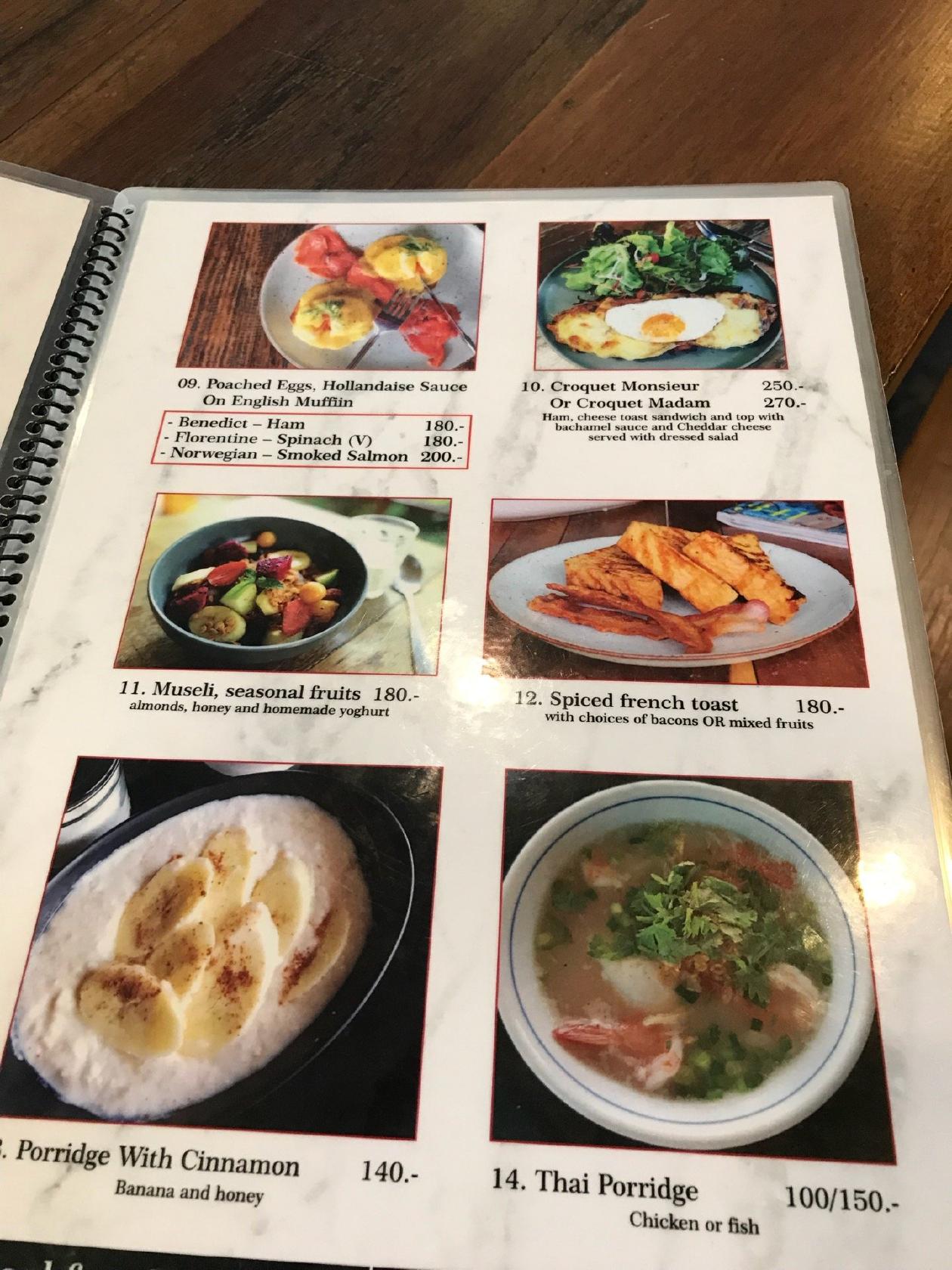 Menu at Gallery Cafe, Thep Krasatti, Cherngtalay