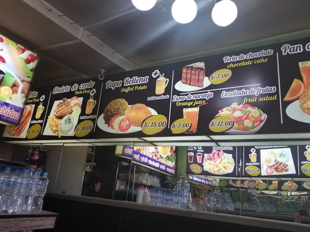 Menu at D'kari Snack restaurant, Cusco