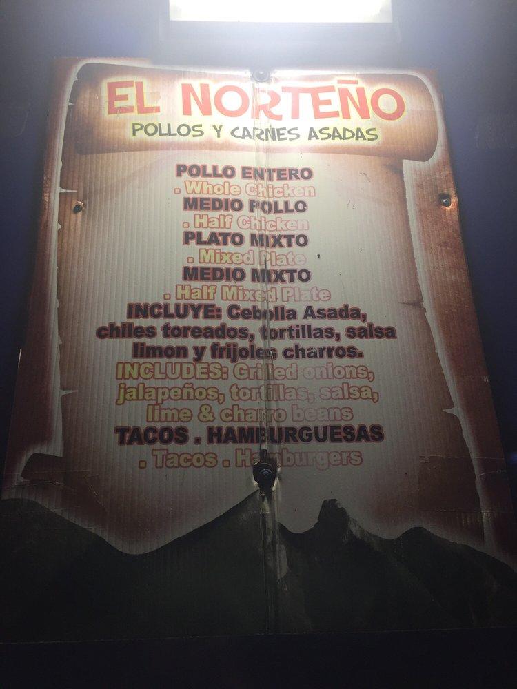 Menu at El Norteño, Houston, Fm 529