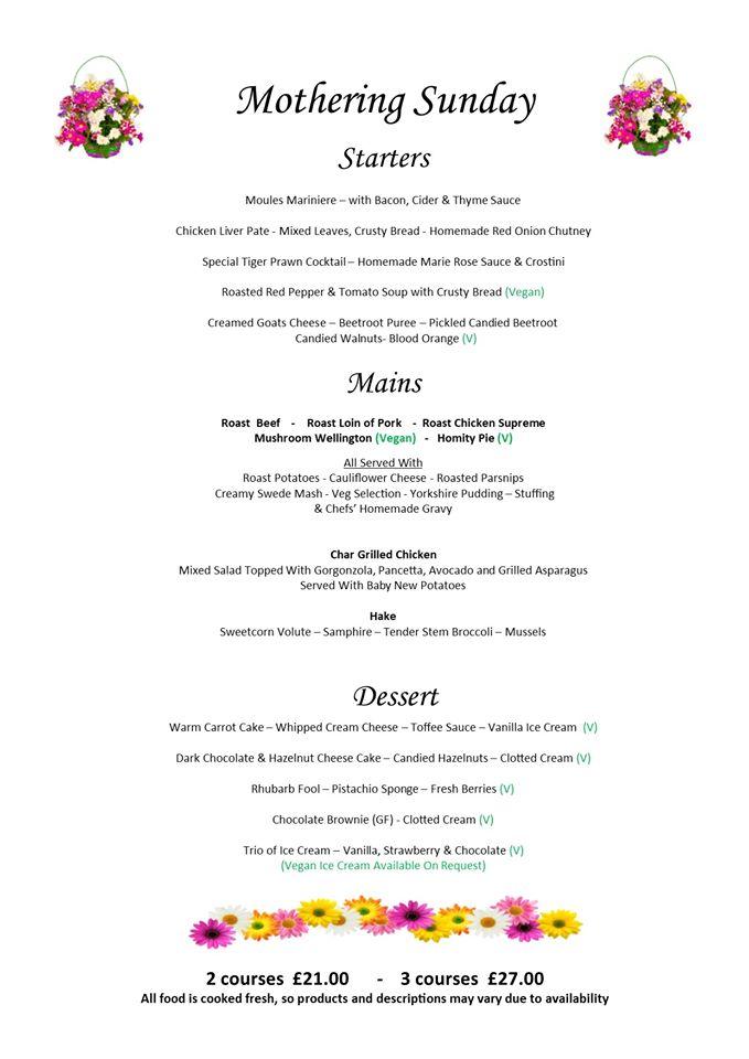 Menu at The Golden Lion Inn pub & bar, Redruth
