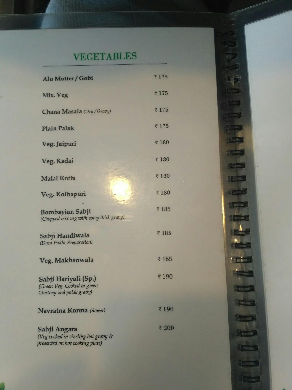 Menu at Hariyali Restaurant NH8, Vadodara