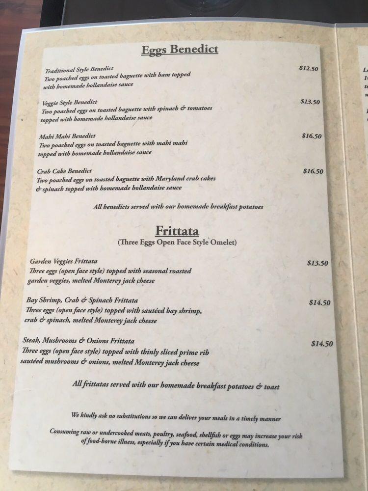 Menu at Kula Bistro restaurant, Kula