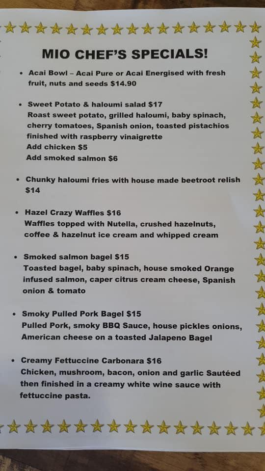 Menu At Mio Coffee Spot Cafe Cashmere menu-at-mio-coffee-spot-cafe-cashmere