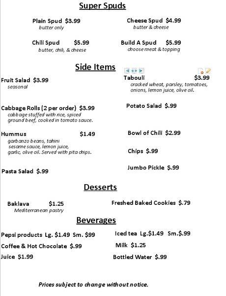 Menu at Hello Deli, Tulsa, S Mingo Rd