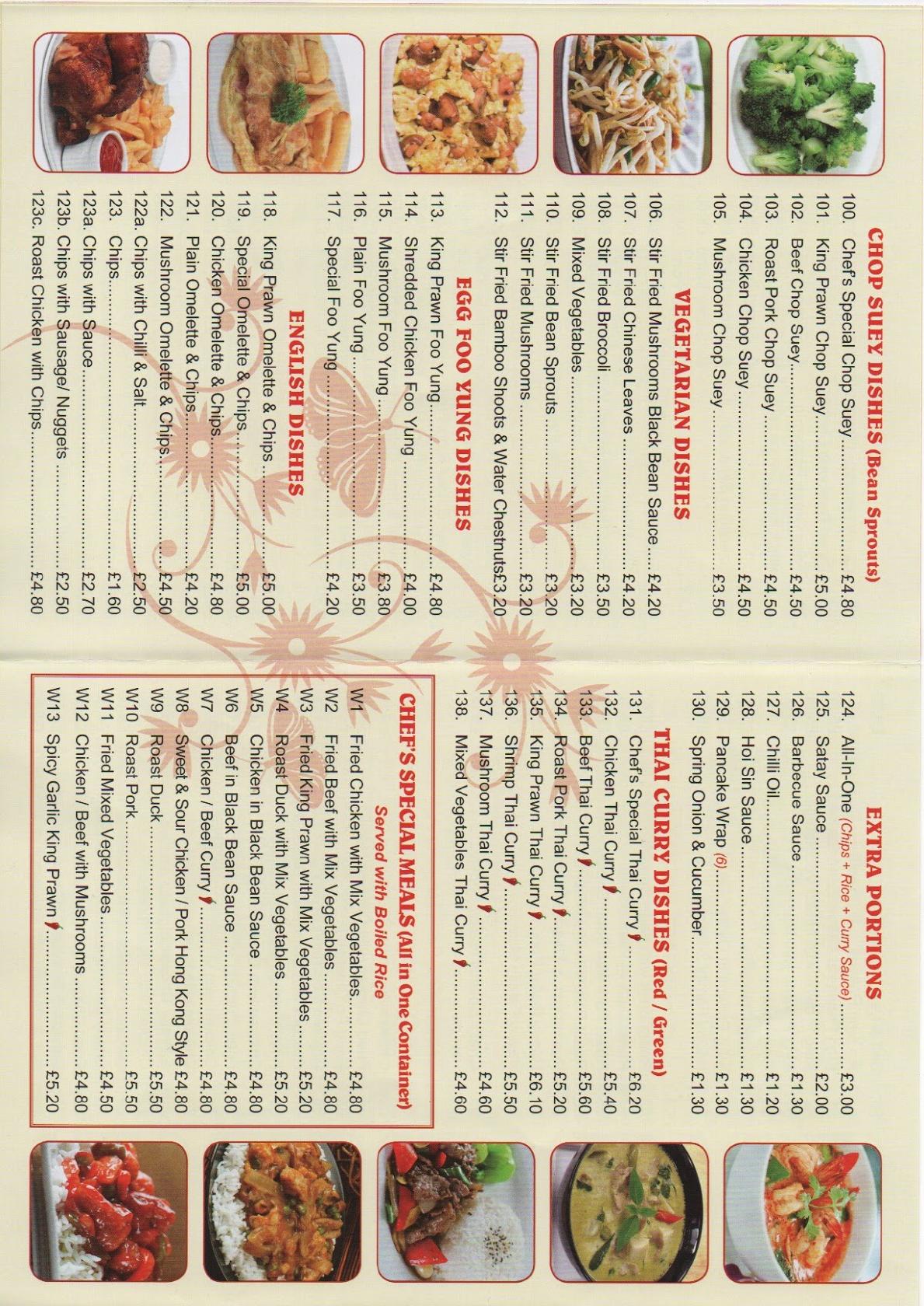Menu at New China Chef restaurant, Gillingham