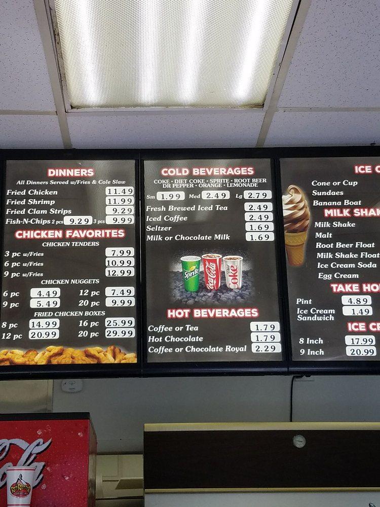 Menu at Red Rooster Drive-In restaurant, Brewster, NY-22