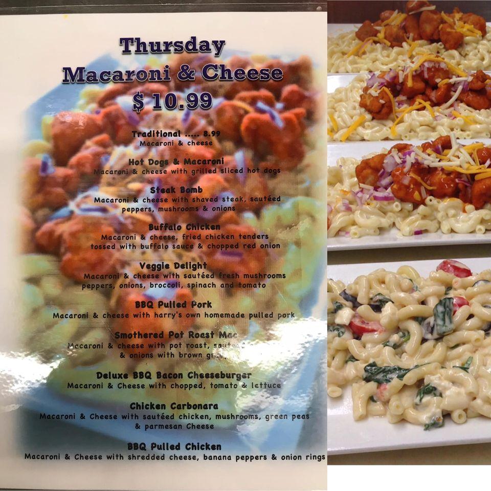 Menu at Harry's Restaurant, Westborough