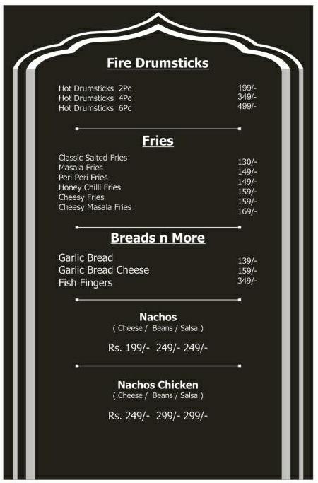 Menu at Mash Resto, Pune