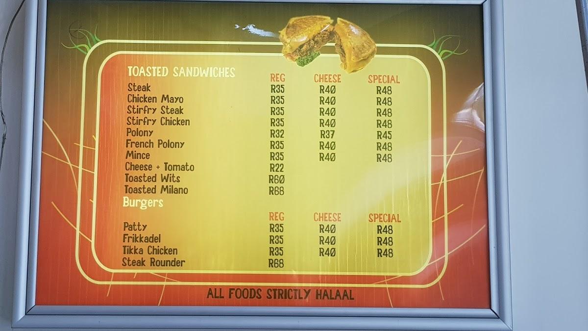 Menu at Akhalwaya'S Woodmead Indian Take-Away & Spices restaurant ...