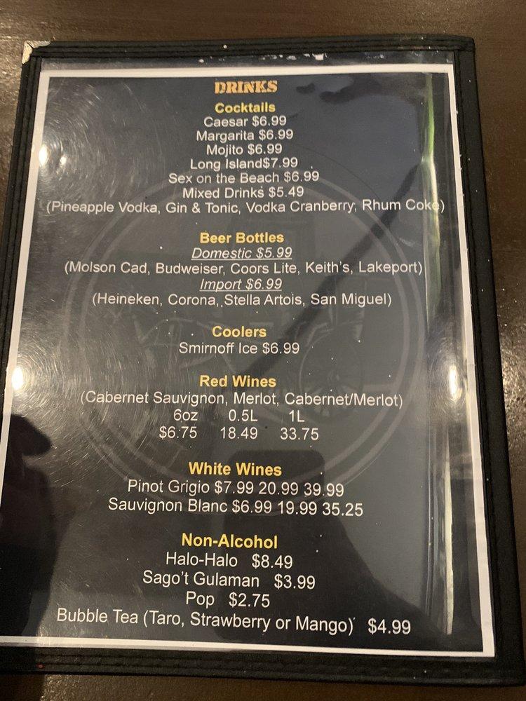 Menu at Intramuros Restobar & Grill, Mississauga