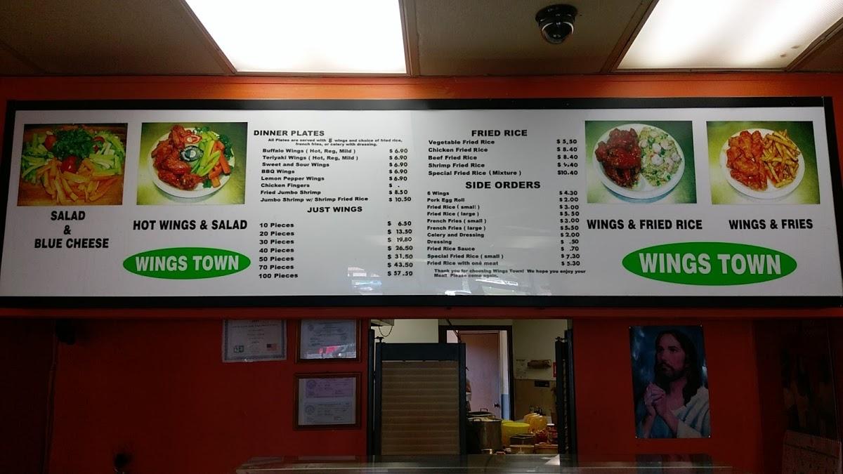 Menu at Wings Town restaurant, Norcross, GA-13