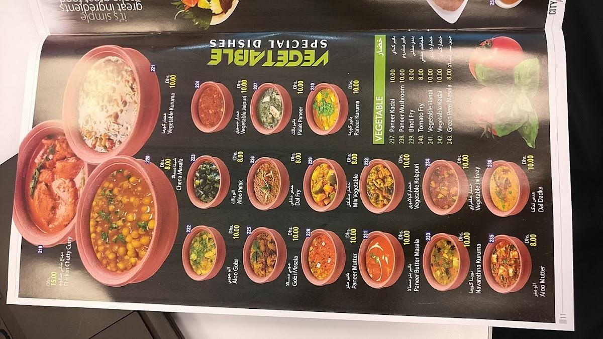 Menu at City Fresh Restaurant, Dubai