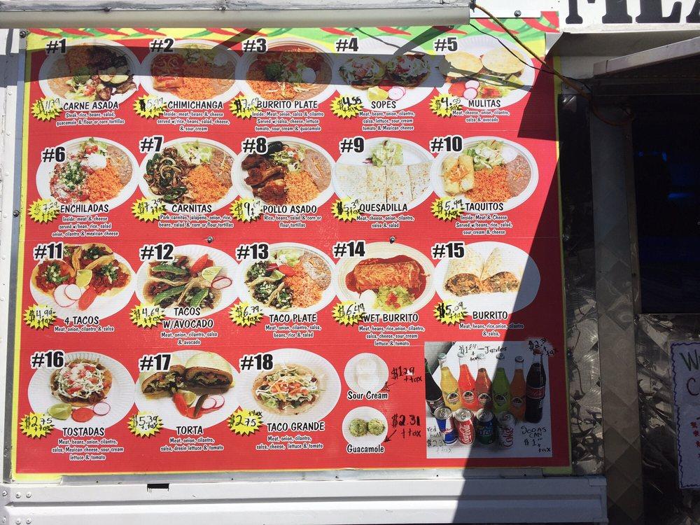 Menu at Taquerie El Guero restaurant, Gig Harbor