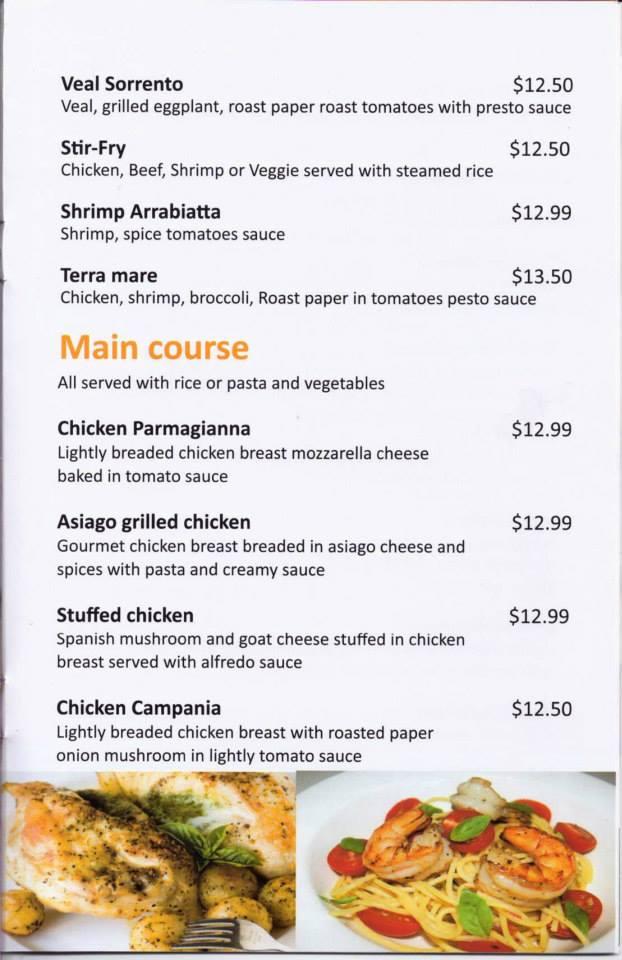 Menu at Daily Fresh Grill & Café, Markham, 14th Ave