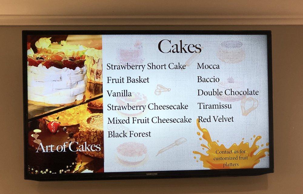 Carta de R Bakery Cafe, Toronto, 326 Marlee Ave