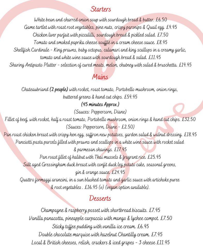 Menu at The Fox Hole pub & bar, Piercebridge