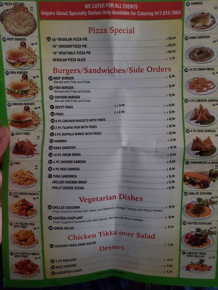 Menu at HALAL DINER restaurant, New York City