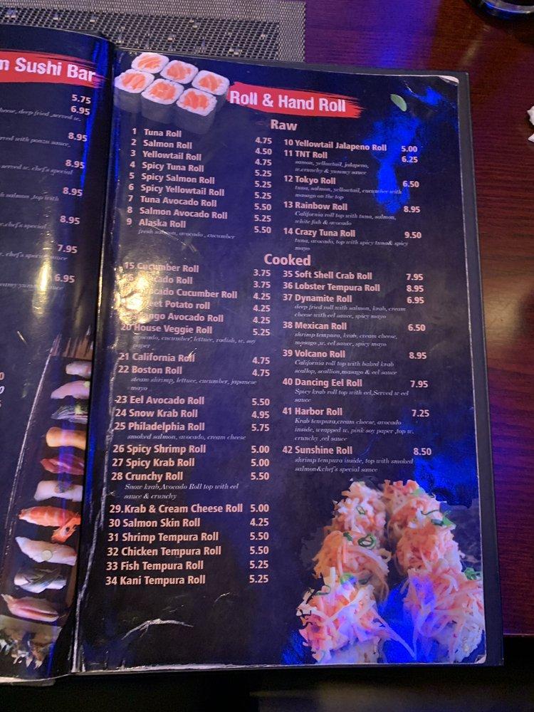 Menu at Fin Sushi & Grill restaurant, Port Charlotte