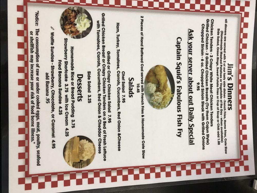 Menu at Jim's Open Kitchen Too restaurant, Streetsboro