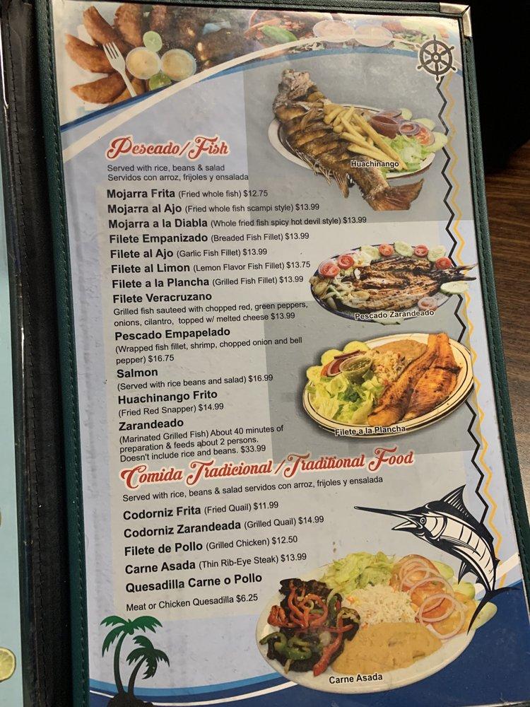 Menu at Mariscos Las Cazuelitas pub & bar, Bakersfield, 300 Oak St