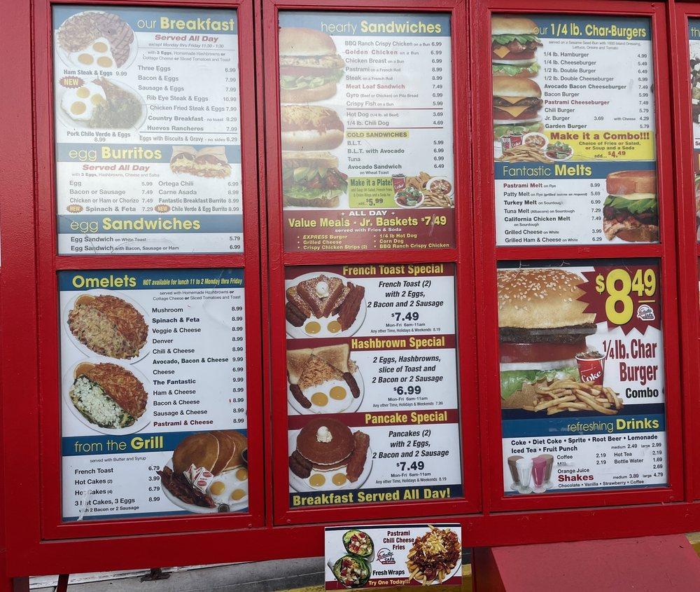 Menu at Fantastic Cafe, Rancho Palos Verdes, N Gaffey St