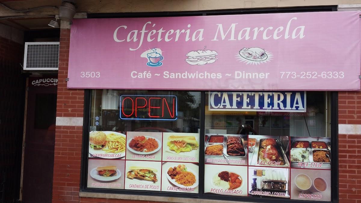Menu at Marcela's Cafeteria, Chicago, W Fullerton Ave
