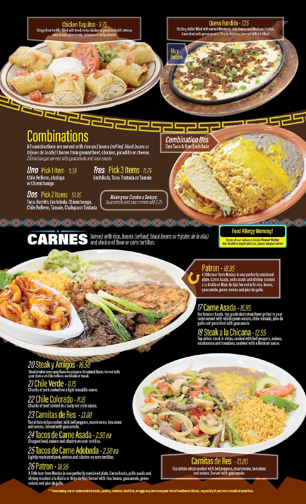 Menu at Garibaldi's Restaurant Elko, Elko