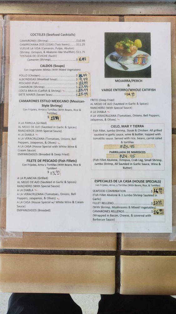 Menu at Taqueria Anna Maria's restaurant, Farmersville, 551 Farmersville Rd