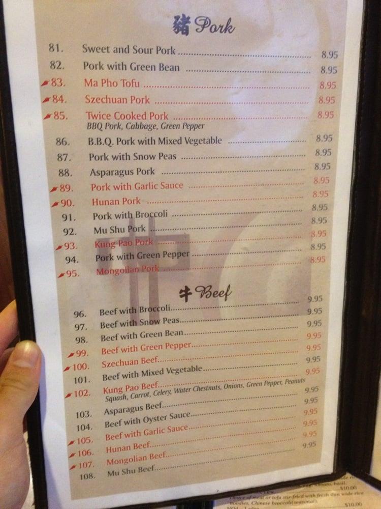 Menu at J J Chinese Cuisine restaurant, Silverthorne