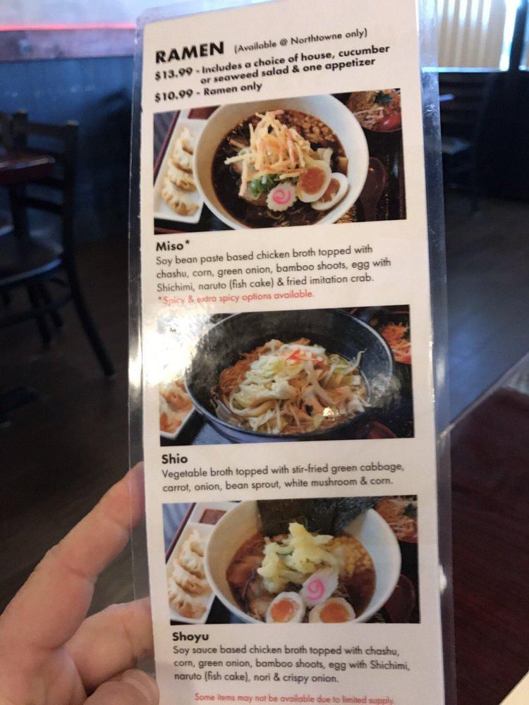 Menu at Sakana Sushi restaurant, Reno, Northtowne Ln # L