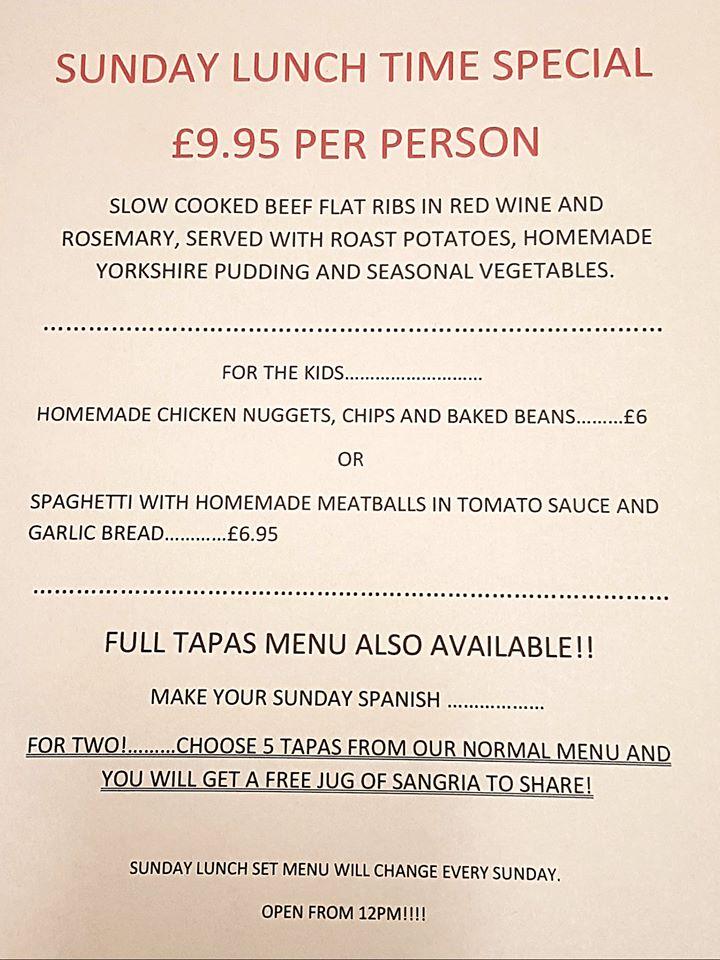 Menu at Tafarn Y Gader pub & bar, Dolgellau