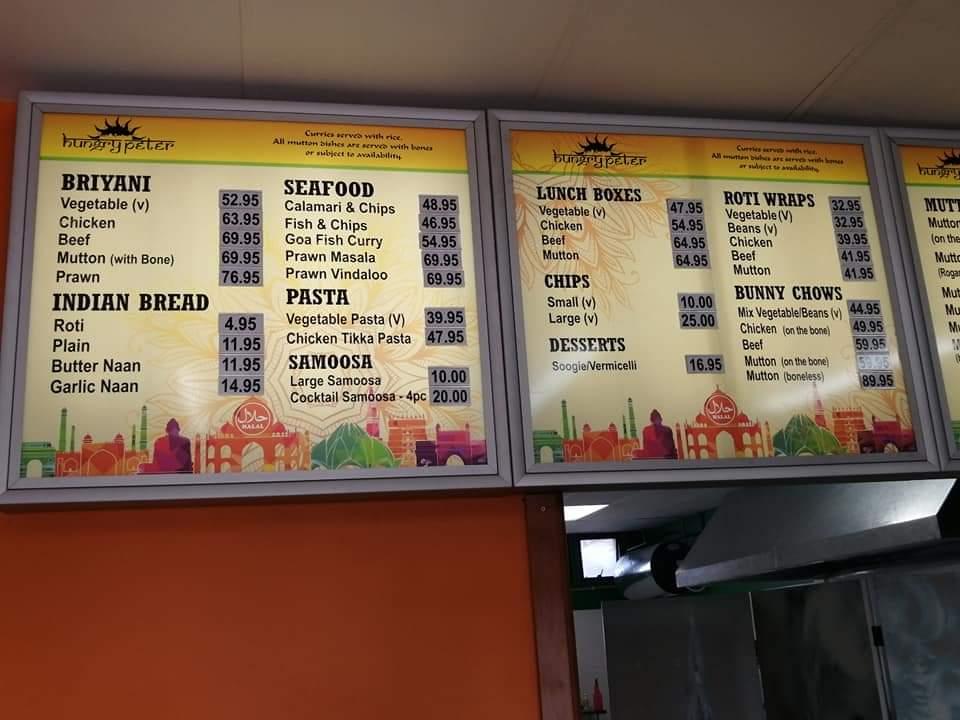 Speisekarte von Hungry Peter Curry Takeaway Summerstrand fast Food ...