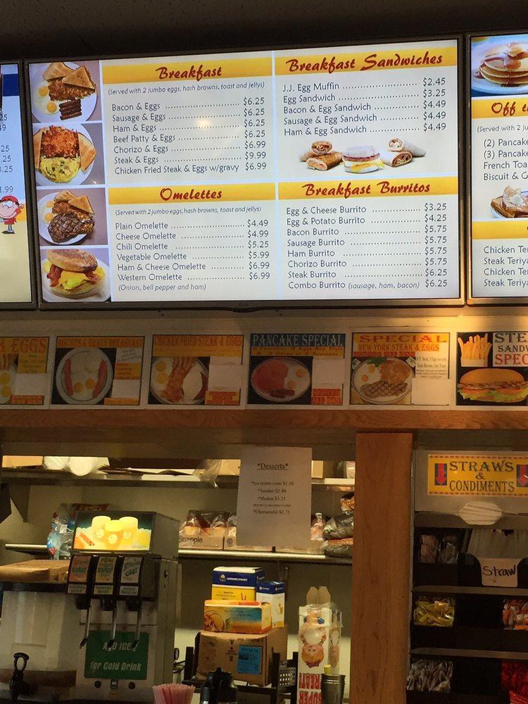 Menu at Johnie's Jr Burgers restaurant, Orange