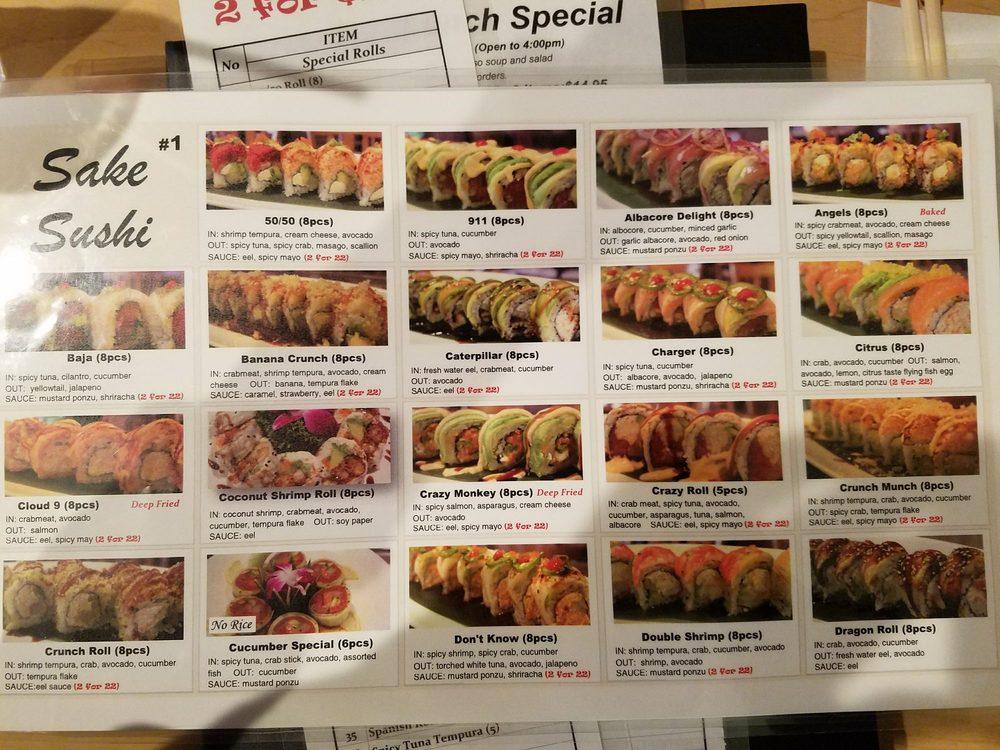 Menu At Sake Sushi Restaurant Wildomar Menu At Sake Sushi Restaurant Wildomar