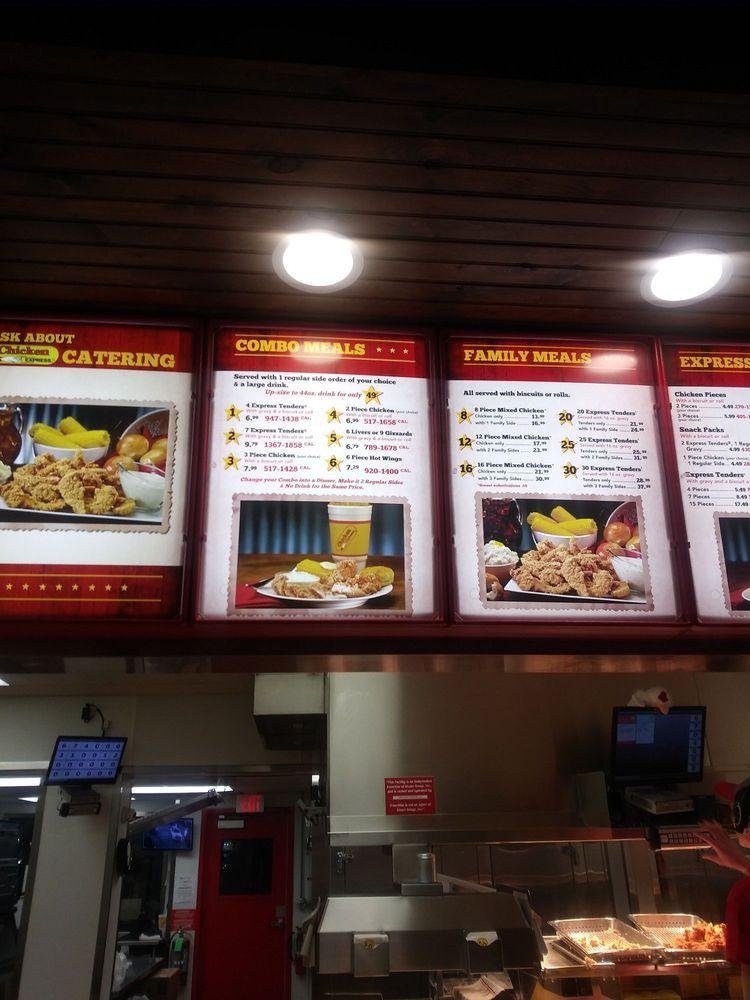 Menu at Chicken Express restaurant, Tulsa