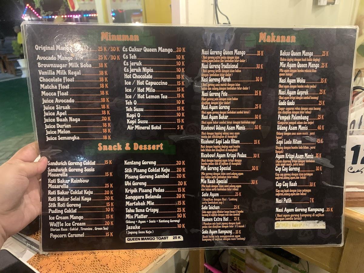 Menu at Queen Mango Resto restaurant, Palu