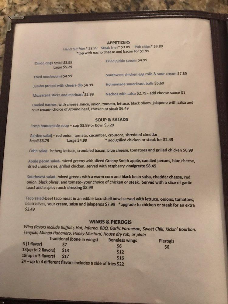 Menu at Shelly's Uptown Grill pub & bar, Doylestown
