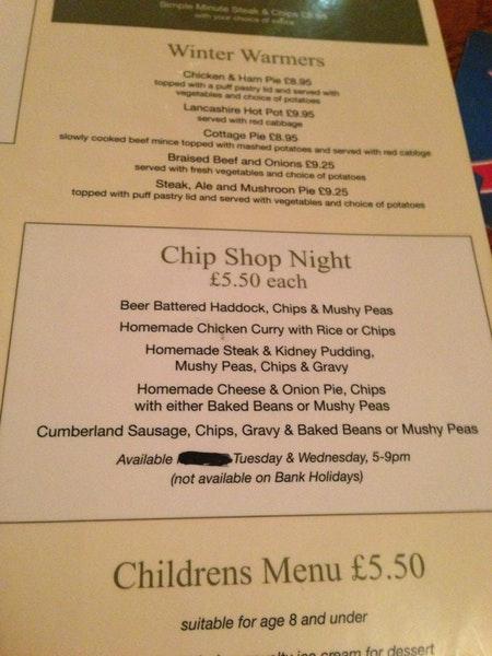 Menu at The Alston Pub & Dining, Preston
