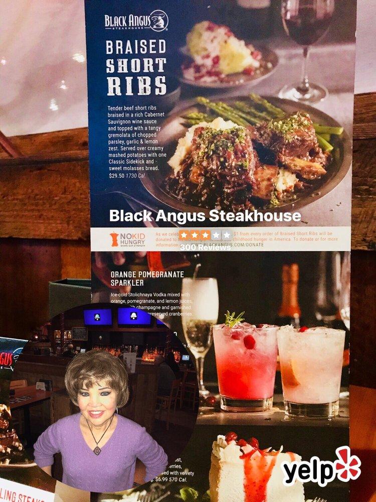 Menu at Black Angus Steakhouse, Fountain Valley
