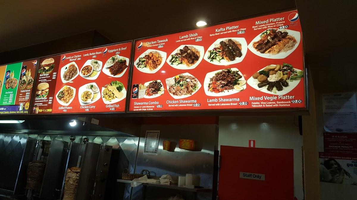Menu at The Little Lebanon Joondanna cafe, Joondanna, 13A Wanneroo Rd