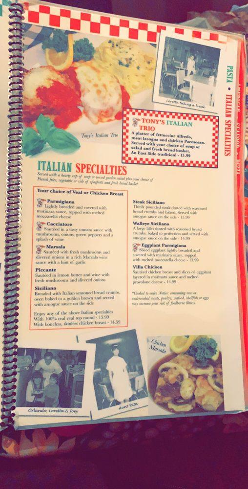 Menu at Villa Restaurant and Pizzeria, Eastpointe